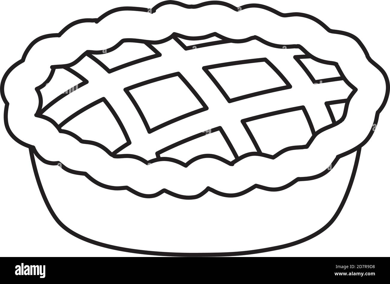 Apple Pie Clipart Black And White