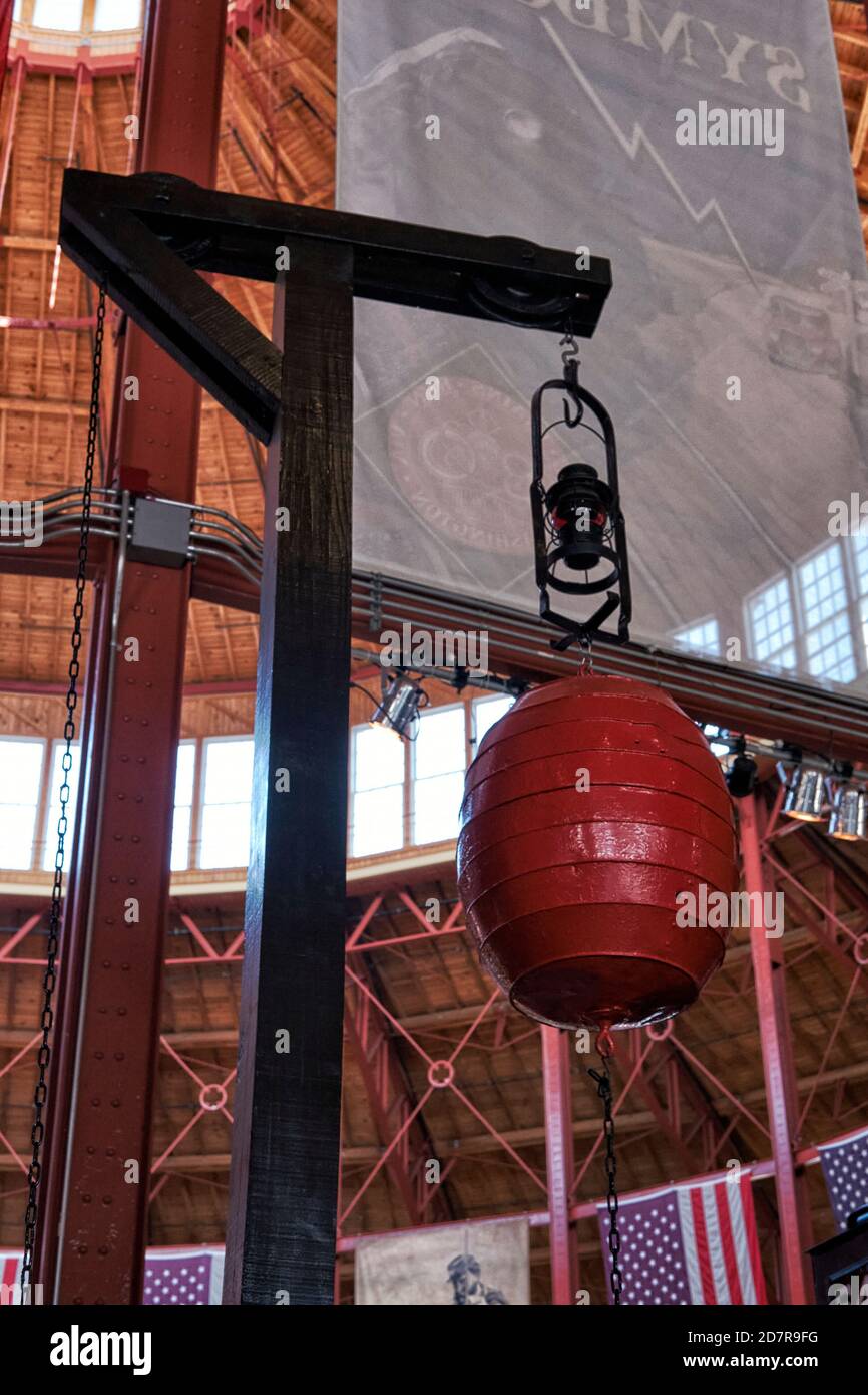 Highball signal on display in the roundhouse of the B&O Railroad Museum ...