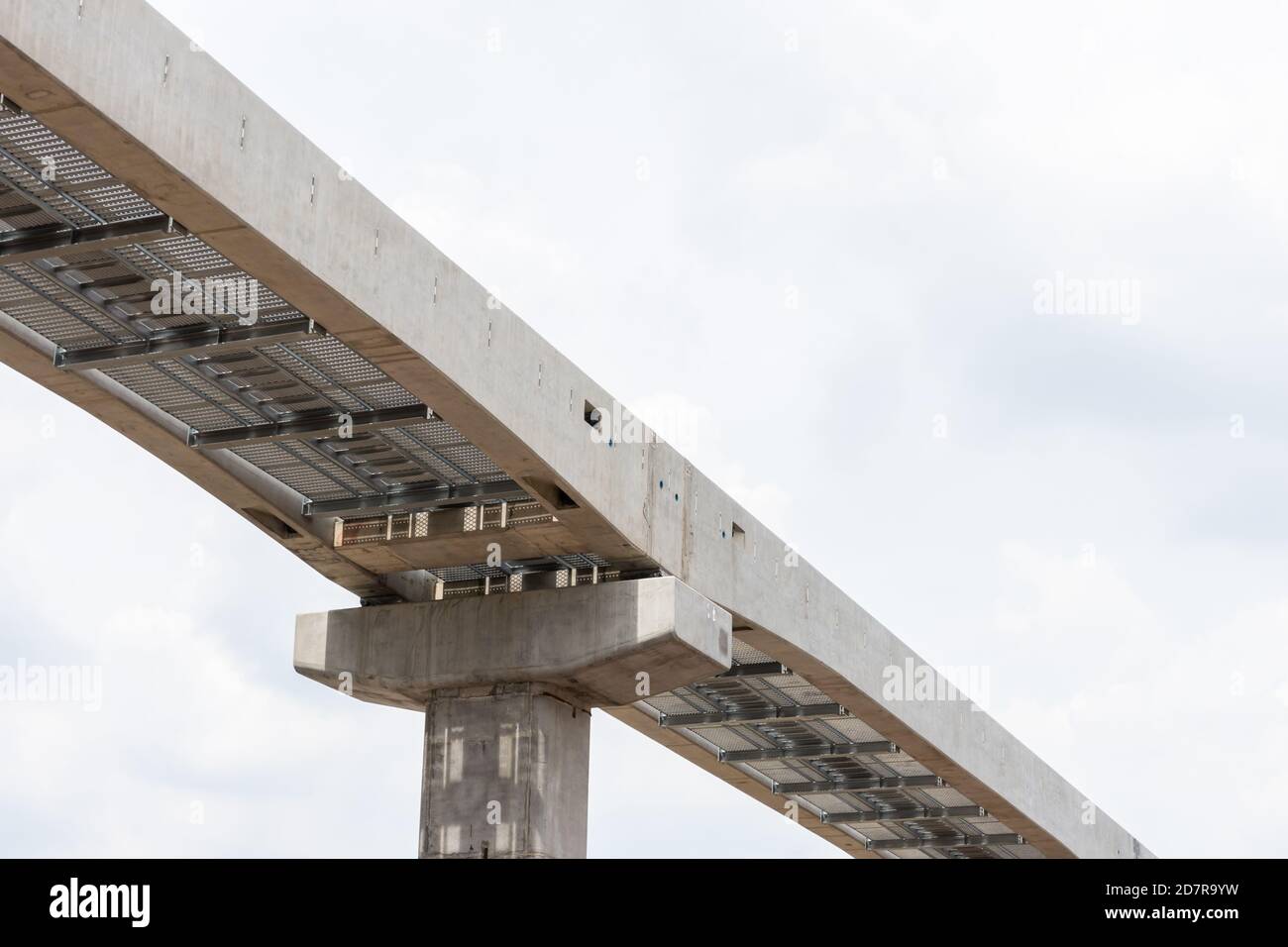 construction of post of electric train Stock Photo - Alamy