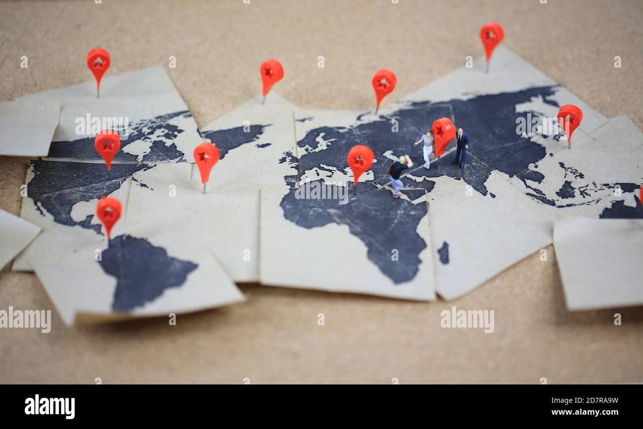 take photo on the map Stock Photo - Alamy