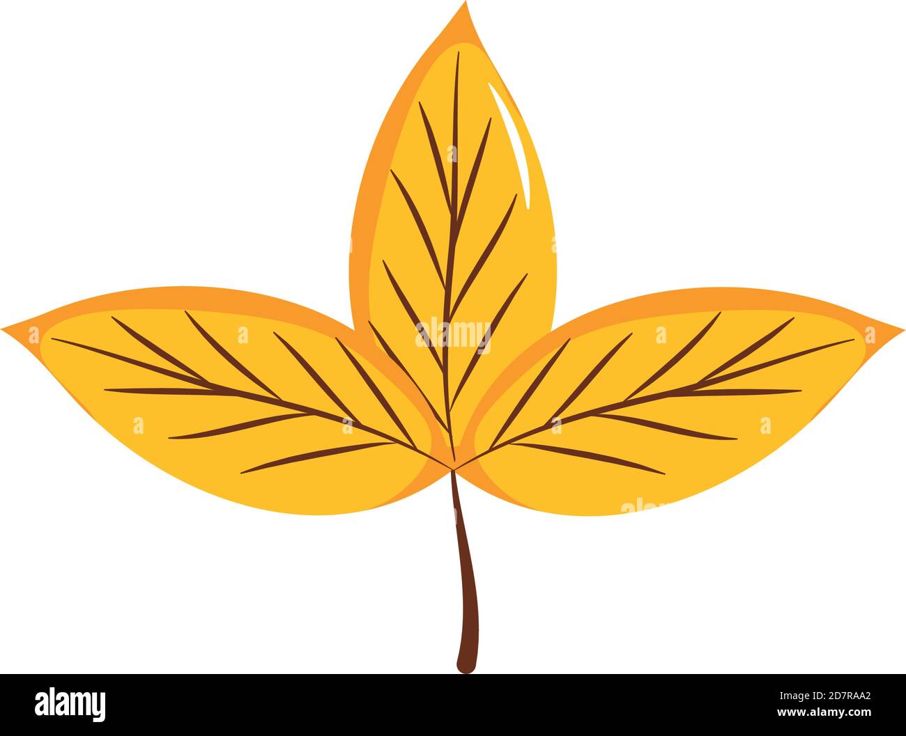 dry leaves icon over white background, flat style, vector illustration ...