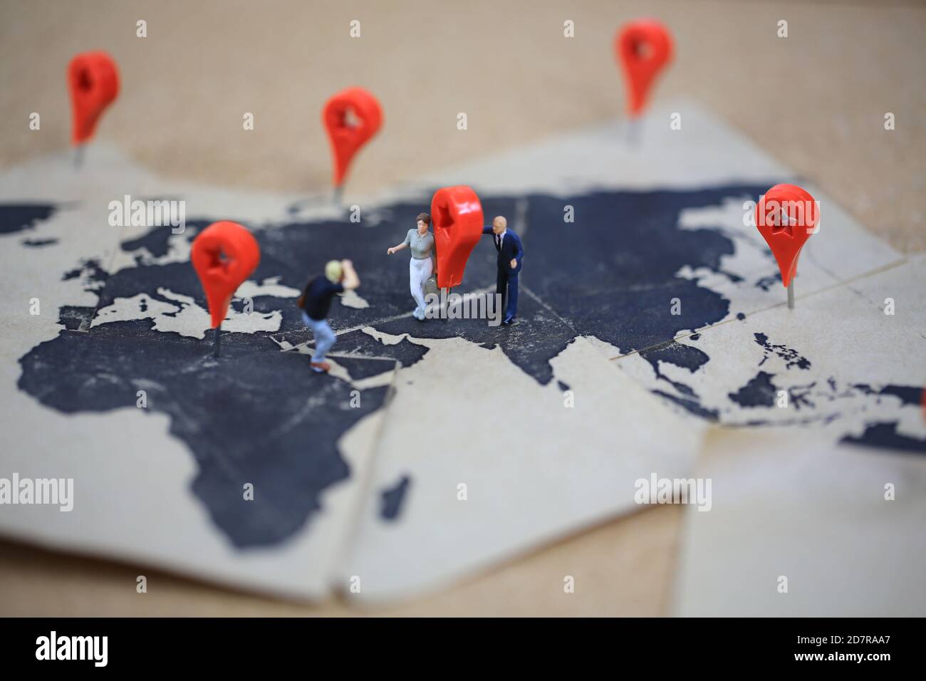 take photo on the map Stock Photo - Alamy