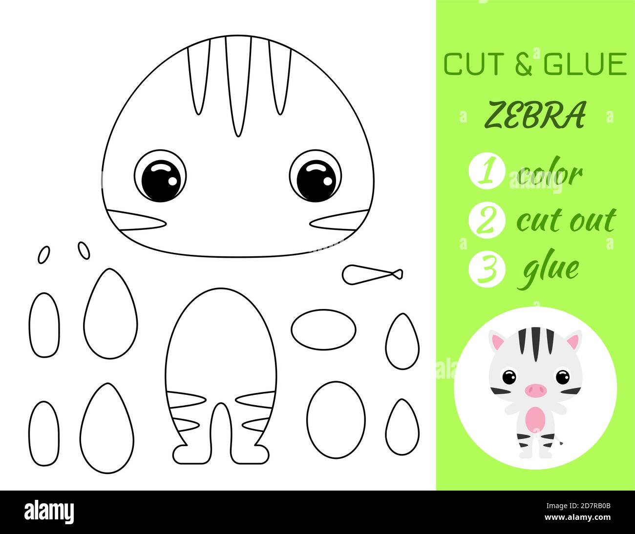 Zebra Template Preschool