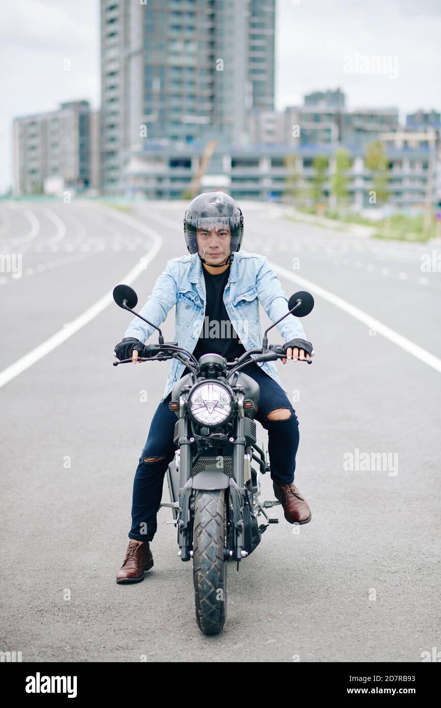 Man Riding Motorcycle High Resolution Stock Photography and Images - Alamy