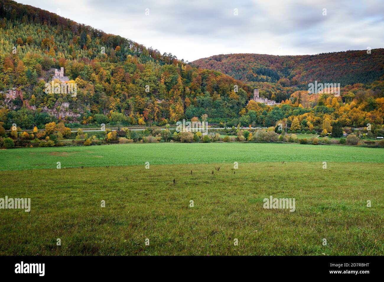 Schadeck, Hinterburg and Mittelburg Castles Neckarsteinach Germany ...