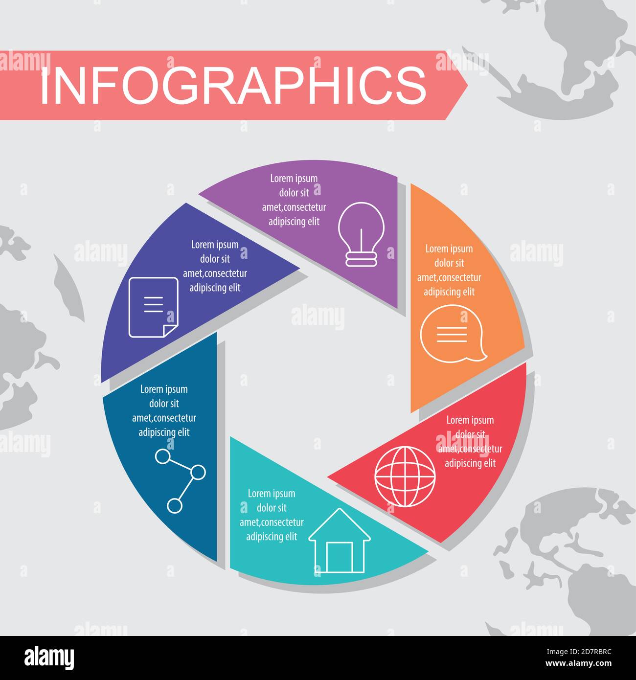 infographic planning chart financial data business vector illustration ...
