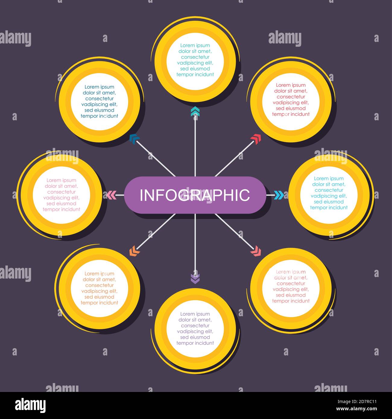 infographic options, steps, strategy, planning business template vector ...