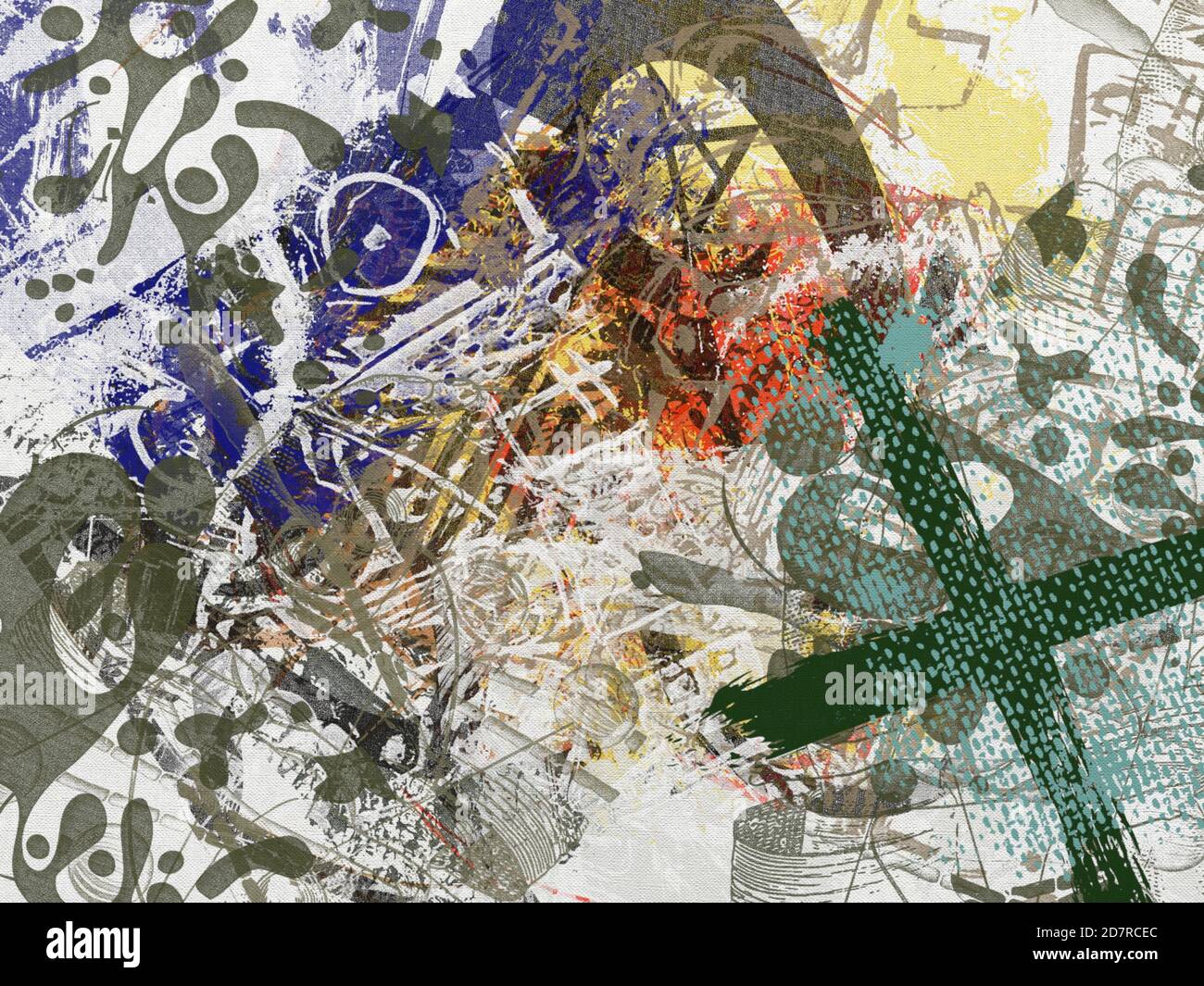 Texture of strokes of colored paint, blurred spots with brushes of ...