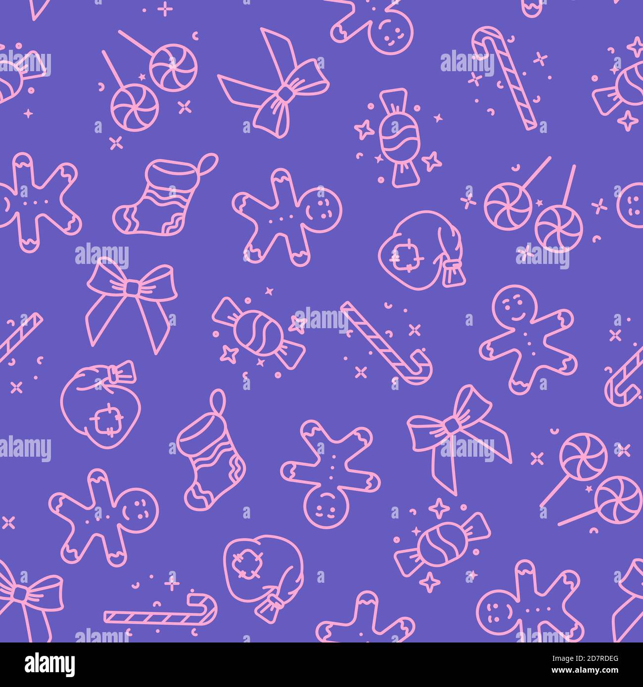 Cute Purple Wallpaper Pattern