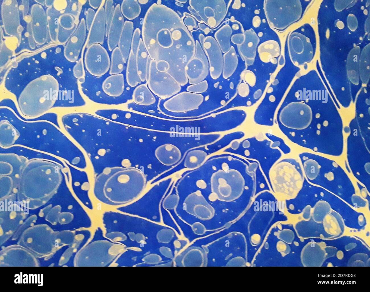 Blue marbling illustration. Abstract wallpaper design Stock Photo - Alamy