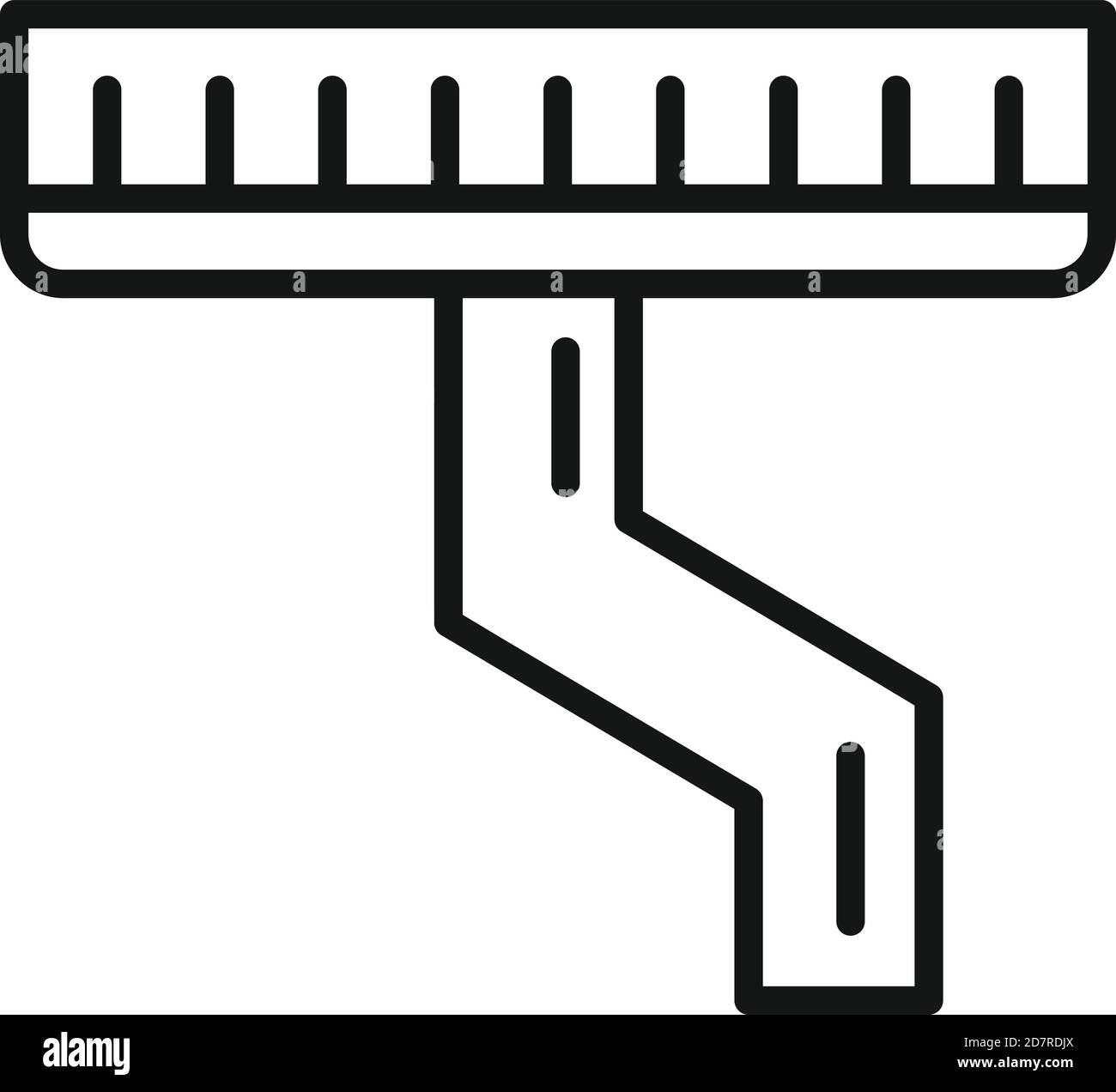 Cover gutter icon. Outline cover gutter vector icon for web design ...