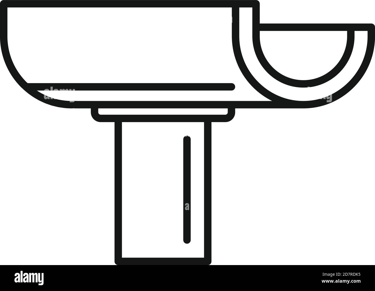 Chute Gutter Icon Outline Chute Gutter Vector Icon For Web Design