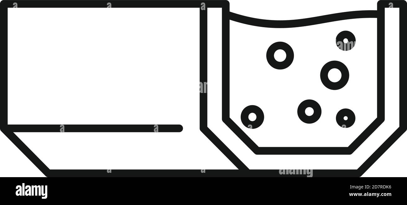 Water Gutter Icon Outline Water Gutter Vector Icon For Web Design