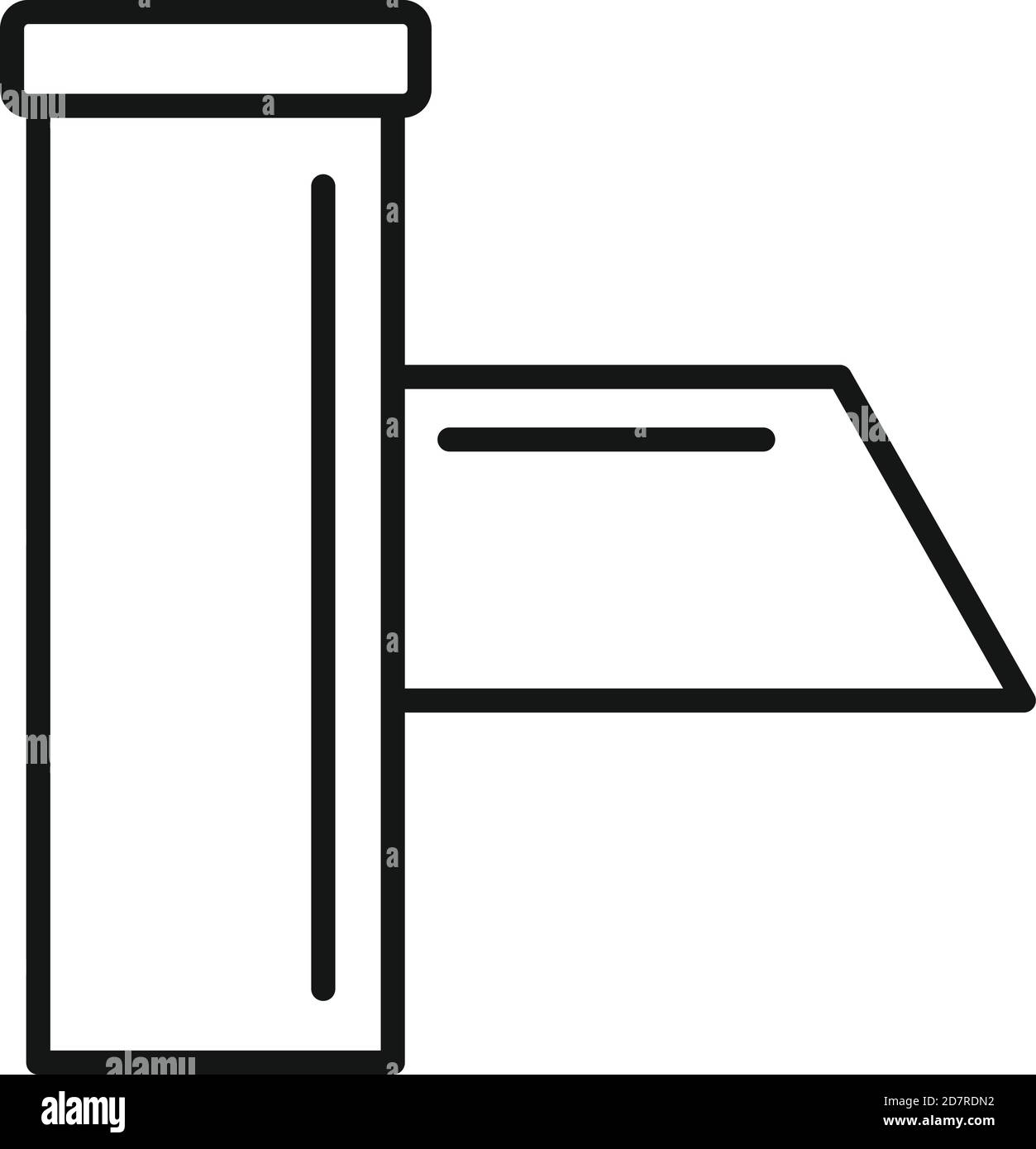 Clean gutter icon. Outline clean gutter vector icon for web design ...