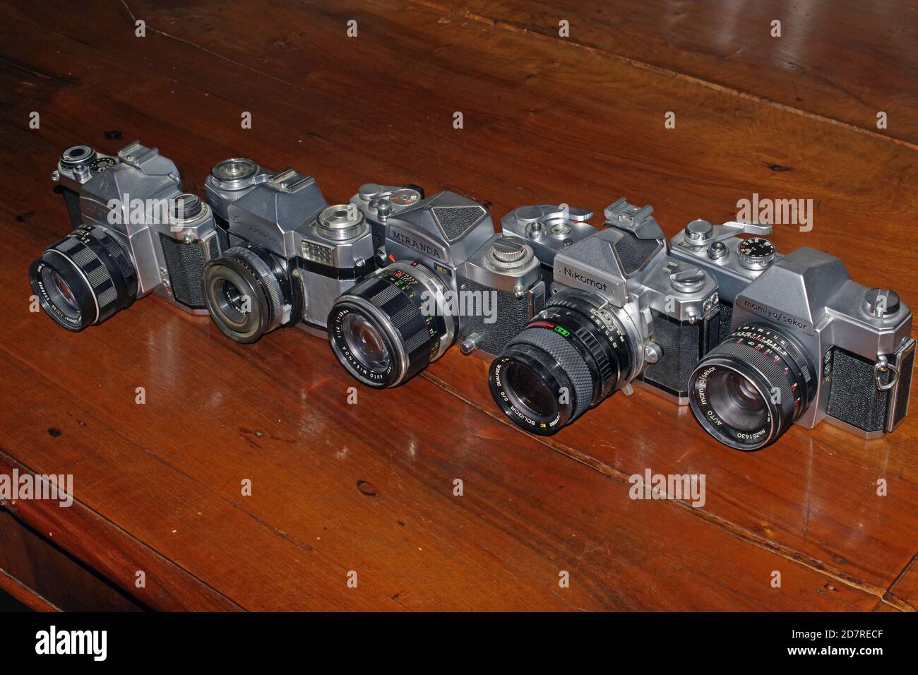 old cameras collection Stock Photo - Alamy