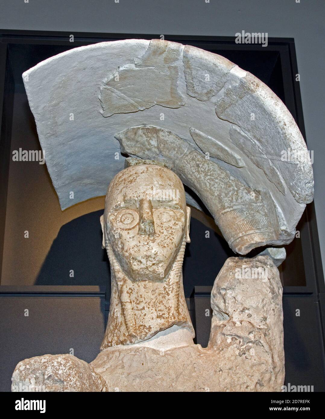 Sardinia. Giant's statue of Monte Prama archeological museum Stock ...