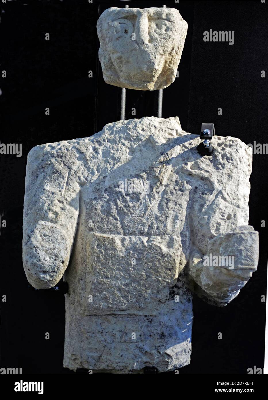 Sardinia. Giant's statue of Monte Prama archeological museum Stock ...