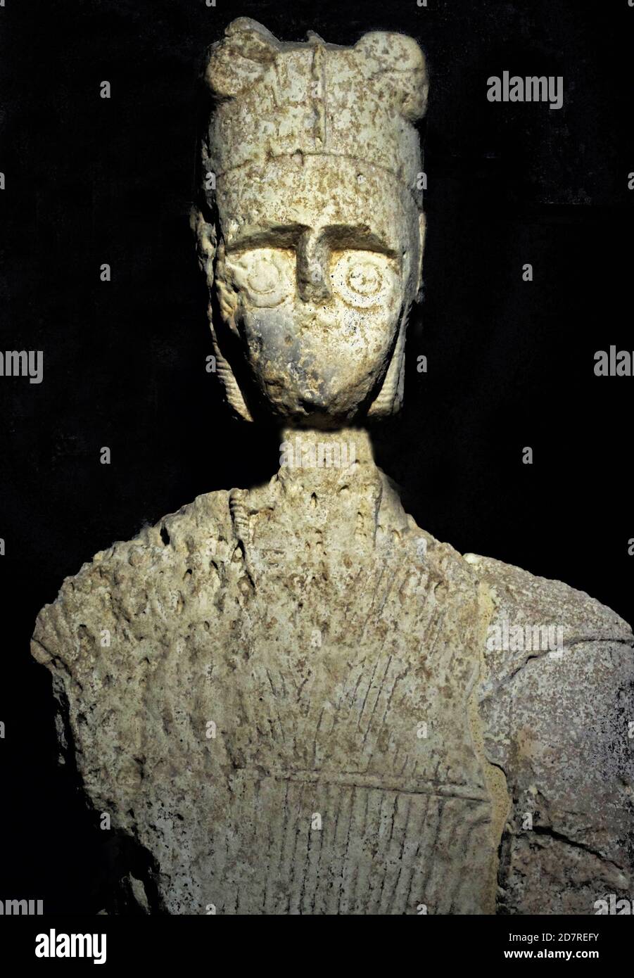 Sardinia. Giant's statue of Monte Prama archeological museum Stock ...