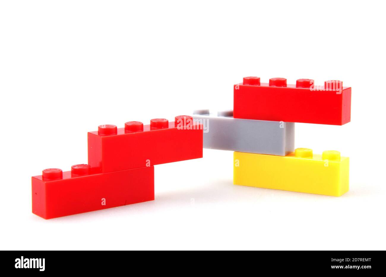 Plastic Toy Blocks Encourage Learning Through Play Stock Photo - Alamy