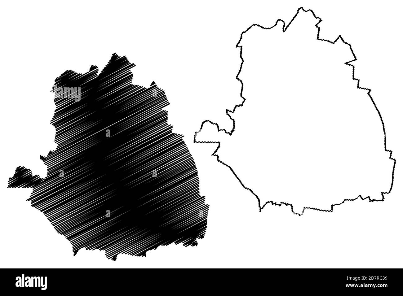 Tamale City (Republic of Ghana, Northern Region) map vector ...