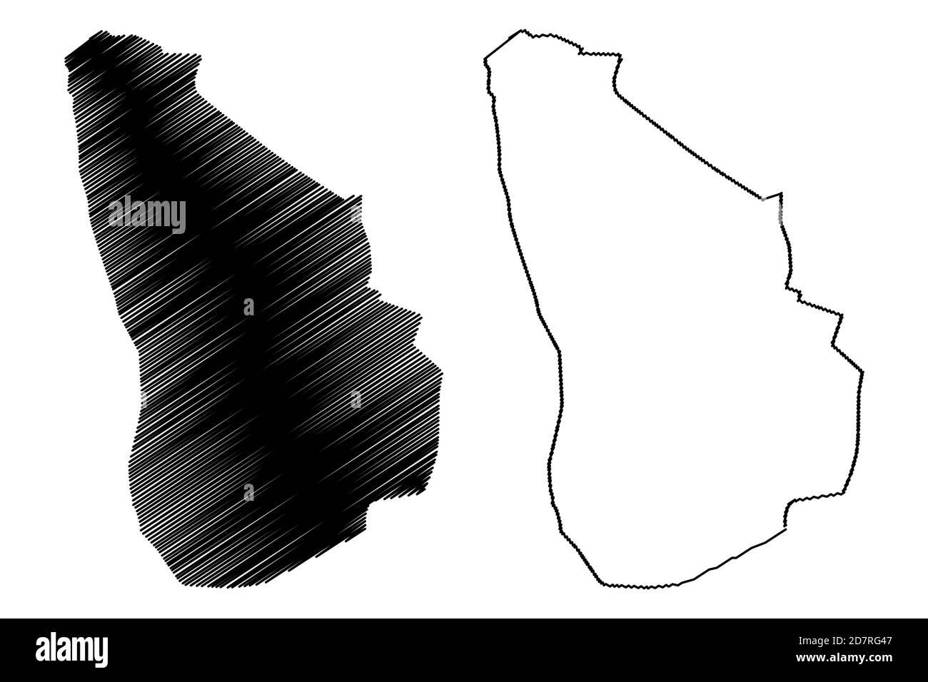 Eldoret City (Republic of Kenya, Uasin Gishu County) map vector ...
