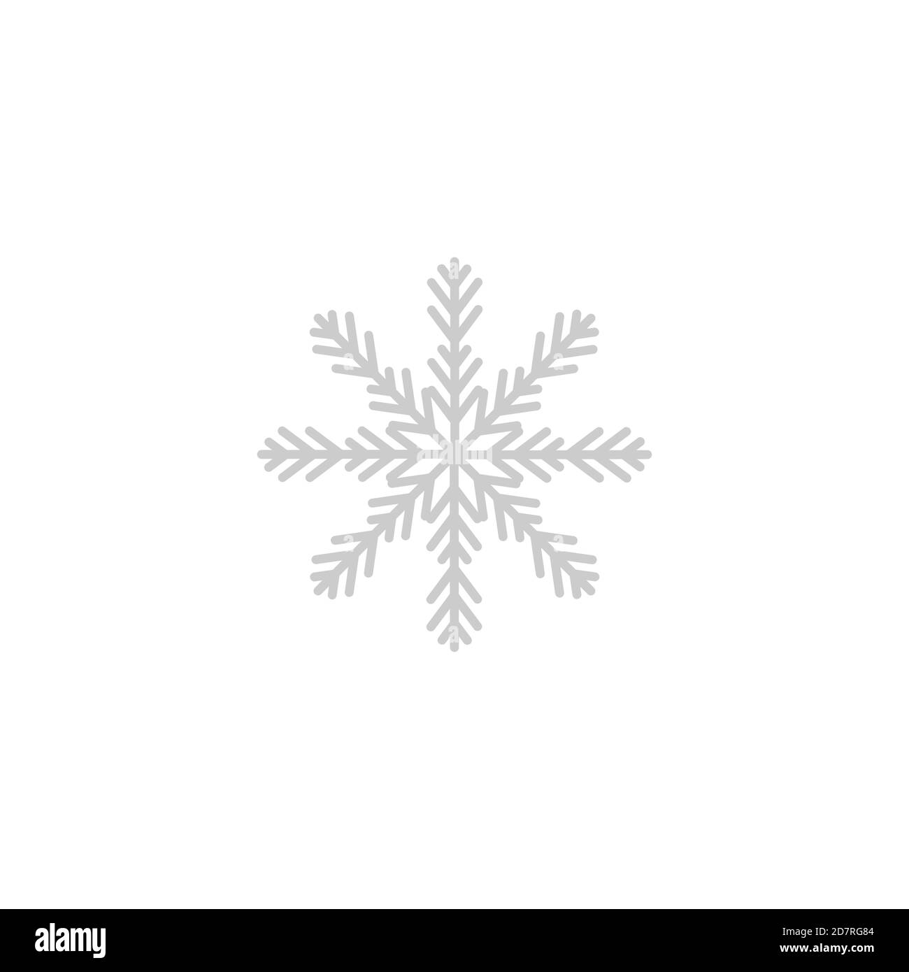 Grey snowflake Stock Vector Images - Alamy