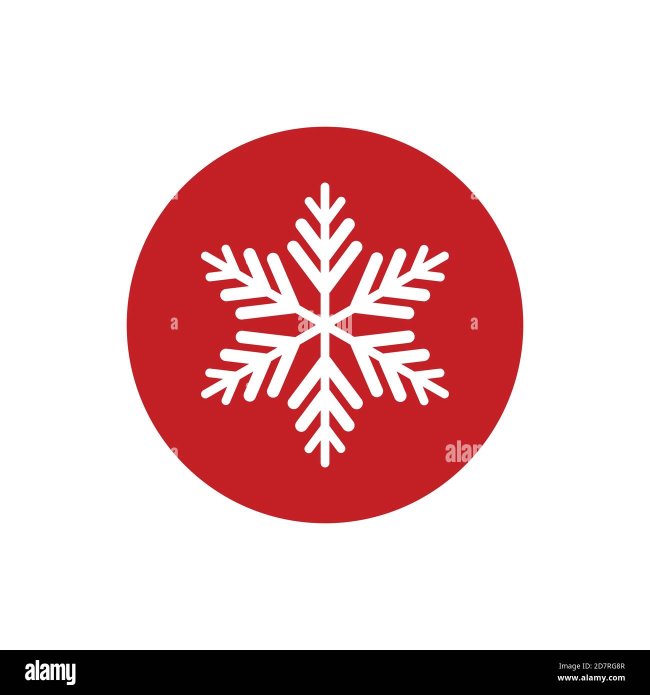 Red Snowflake Clip Art