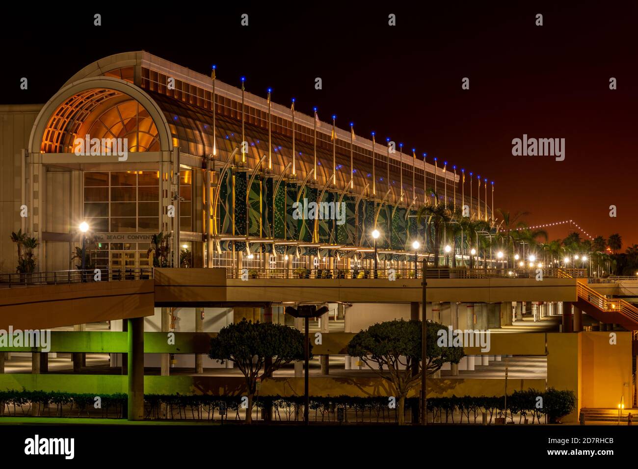 Light Pollution Causes Red Sky to Glow Over Golden Modern Building in ...