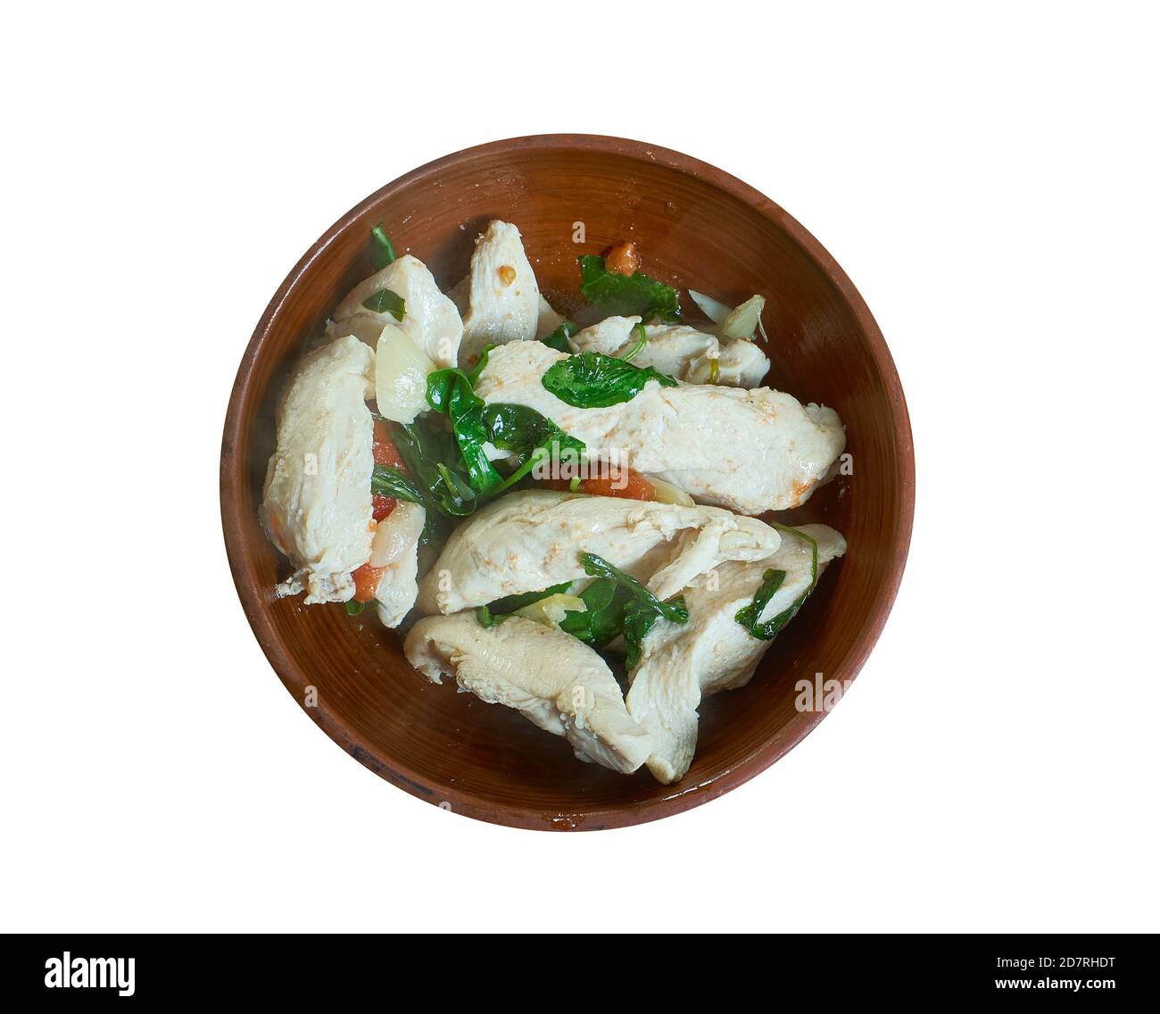 Poulet fafa - traditional chicken Tahitian dish Stock Photo - Alamy