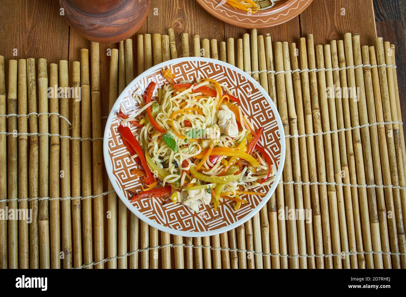 Chicken Subgum chow mein type of American Chinese dish Stock Photo - Alamy