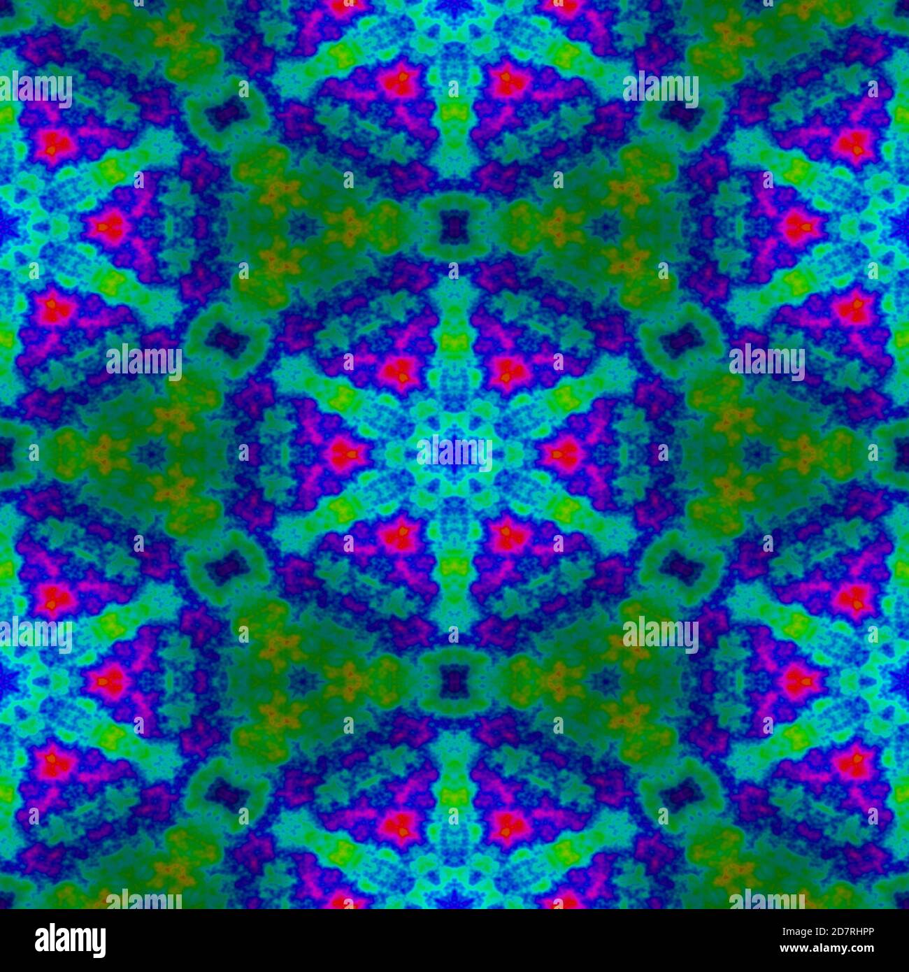 Pattern mosaic kaleidoscopic seamless generated texture, ornament ...