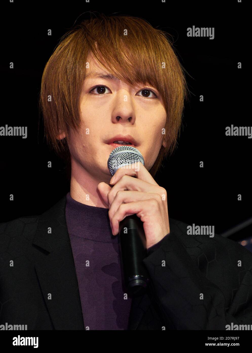 Actor Atsuhiro Inukai attends a stage greeting for "Dancing in her ...