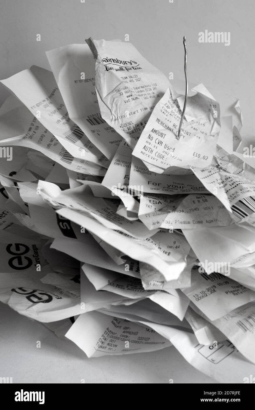 Receipt bill hi-res stock photography and images - Alamy