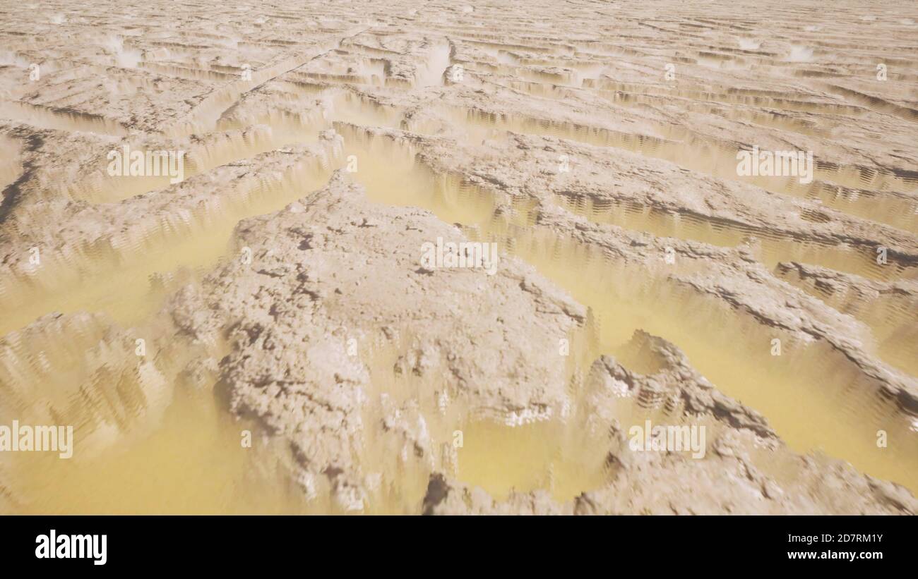 Fantasy swamp mud slush wetland 3d rendering Stock Photo - Alamy