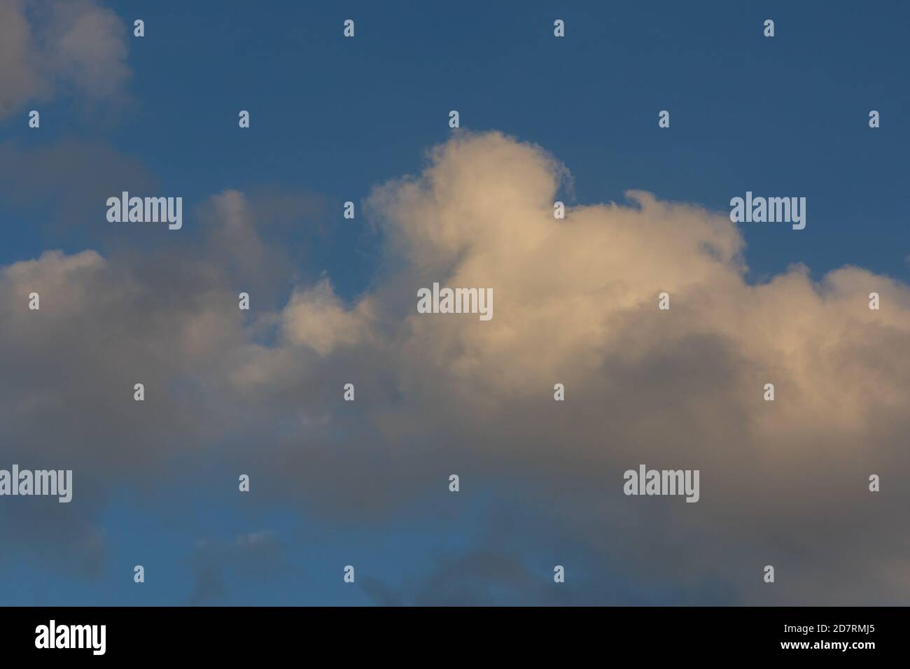 An abstract image of clouds in the blue sky forming a pleasant pattern ...
