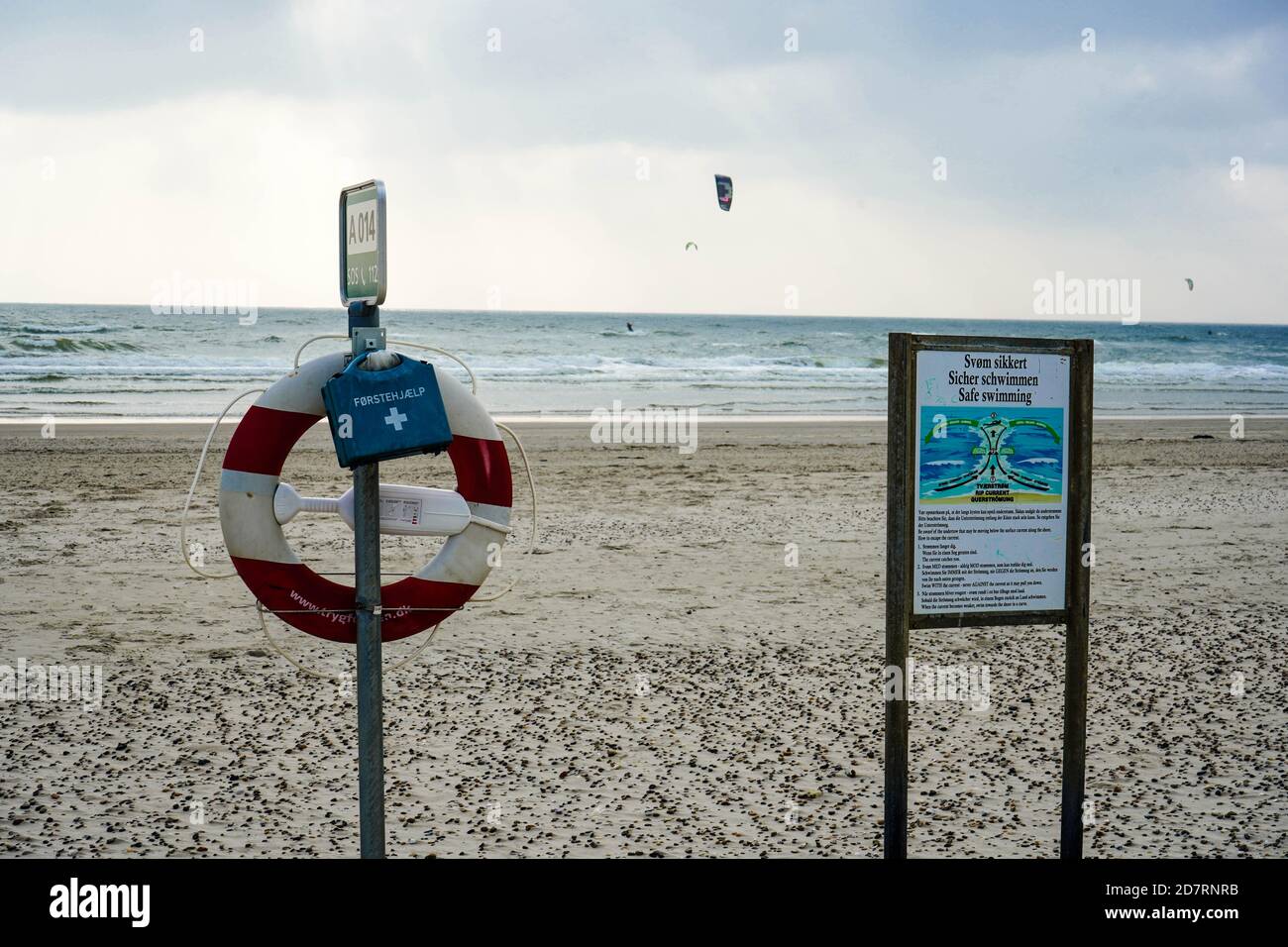 at the beach of Blavand (Traslation: danish for blue water) in Denmark ...
