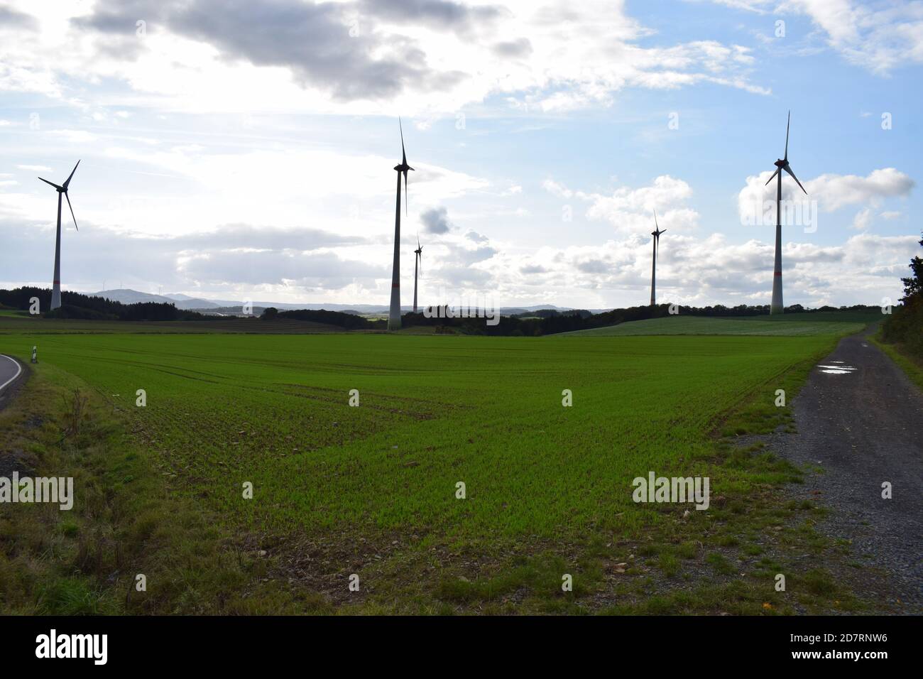 wind power at the roadside Stock Photo - Alamy
