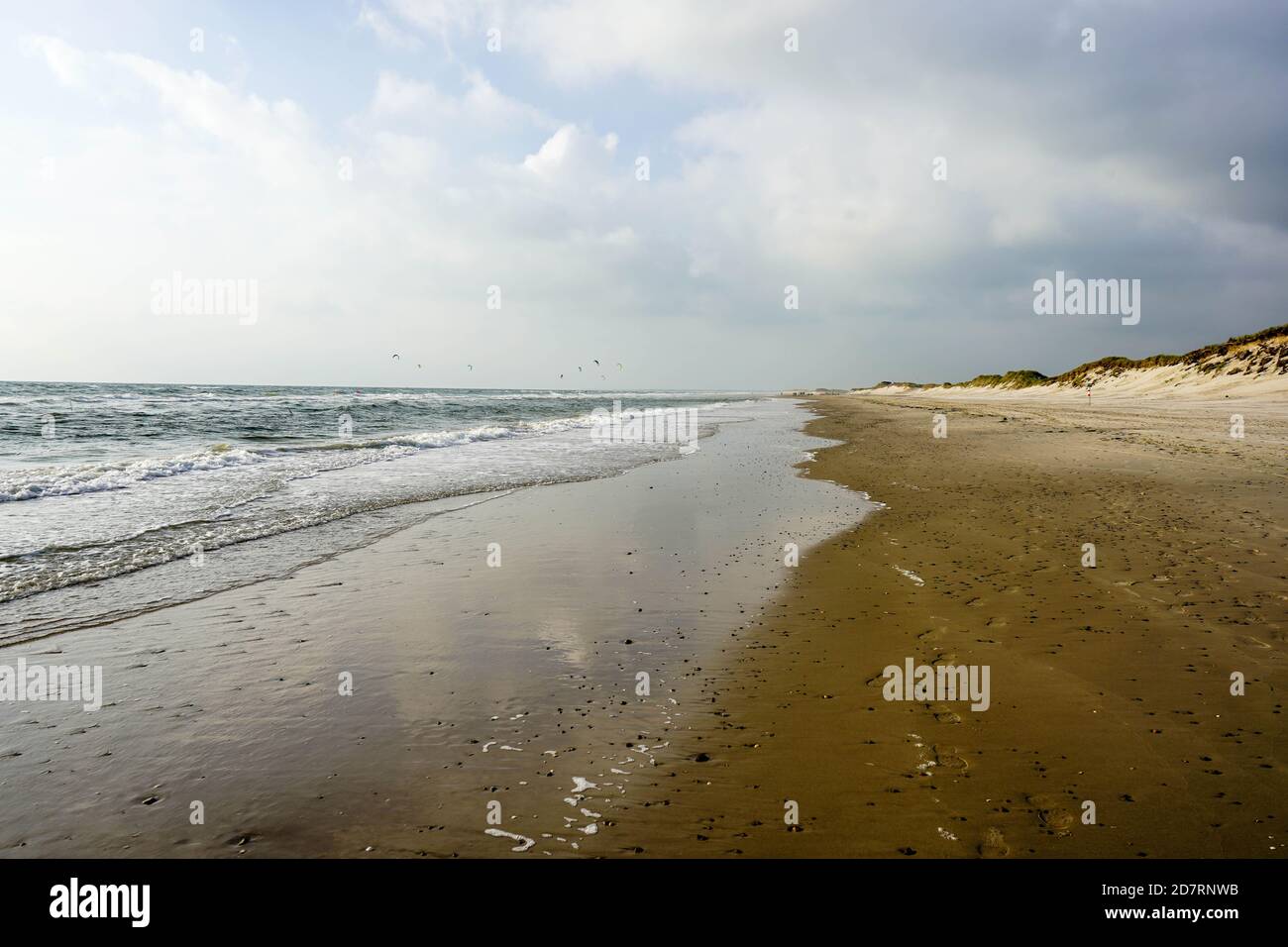 at the beach of Blavand (Traslation: danish for blue water) in Denmark ...