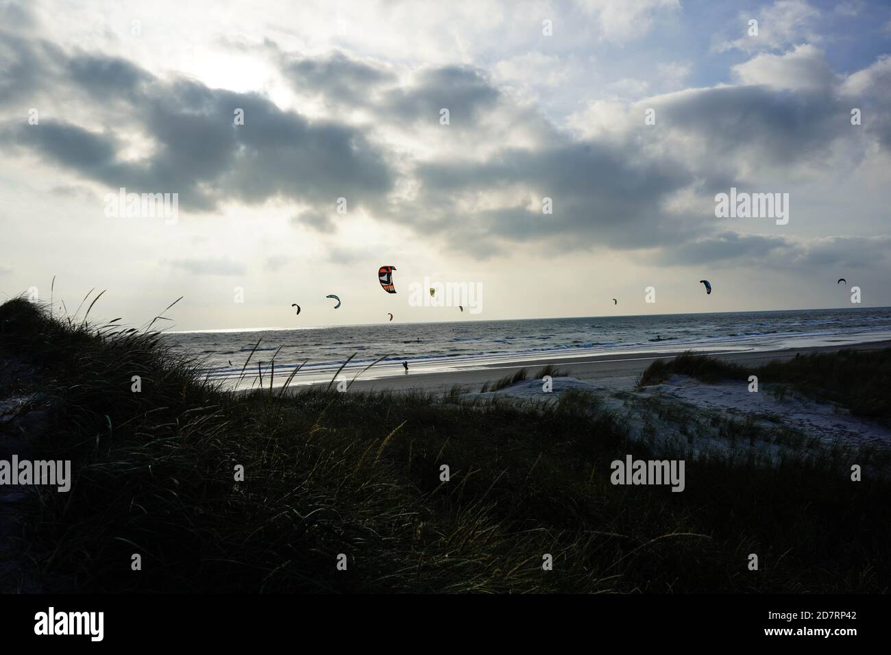 at the beach of Blavand (Traslation: danish for blue water) in Denmark ...