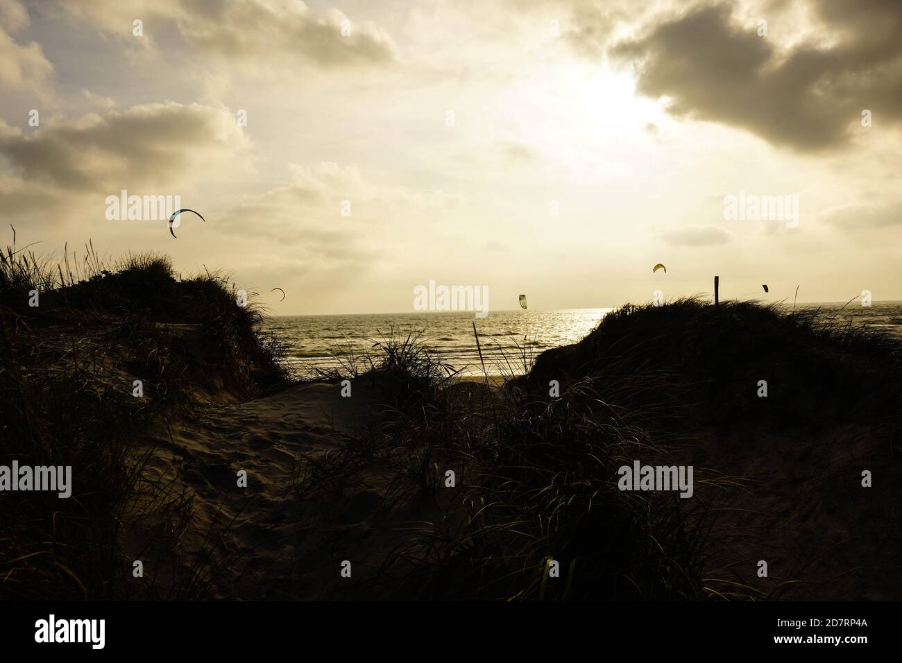 at the beach of Blavand (Traslation: danish for blue water) in Denmark ...