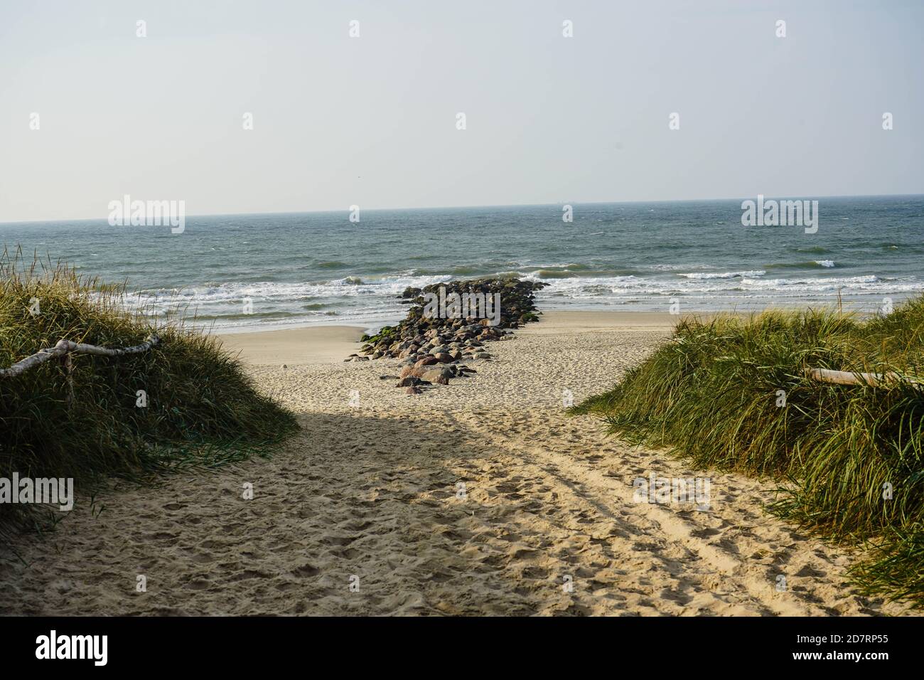 at the beach of Blavand (Traslation: danish for blue water) in Denmark ...