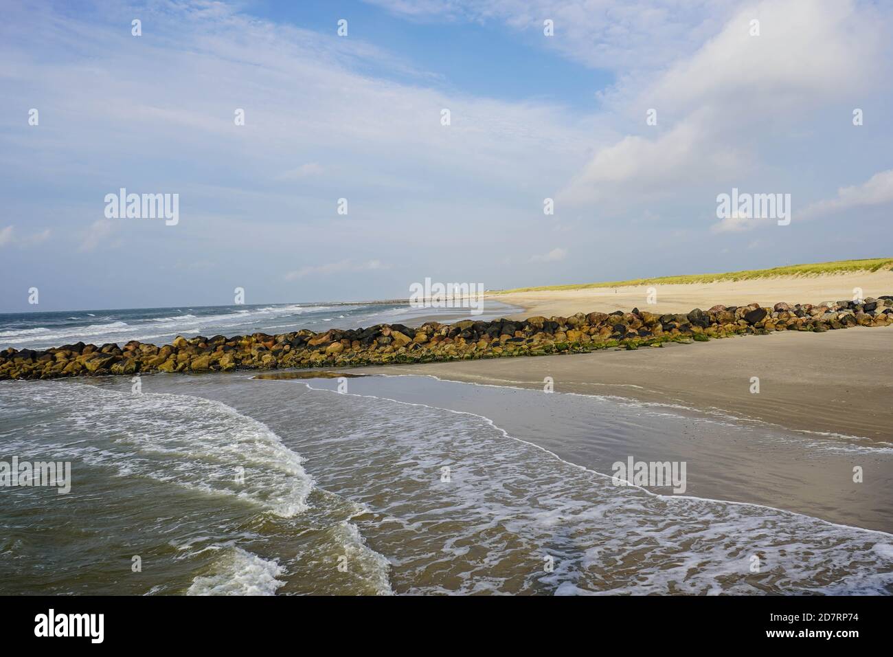 at the beach of Blavand (Traslation: danish for blue water) in Denmark ...
