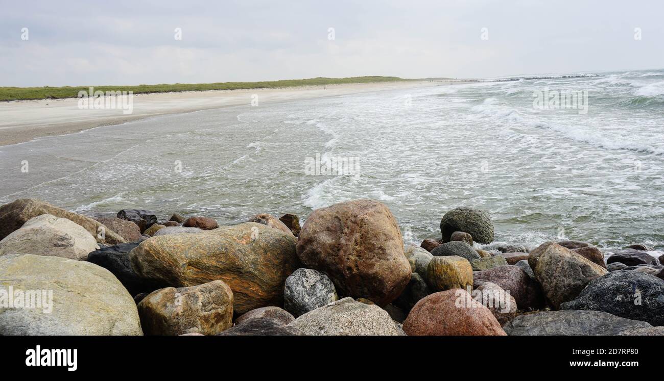 at the beach of Blavand (Traslation: danish for blue water) in Denmark ...