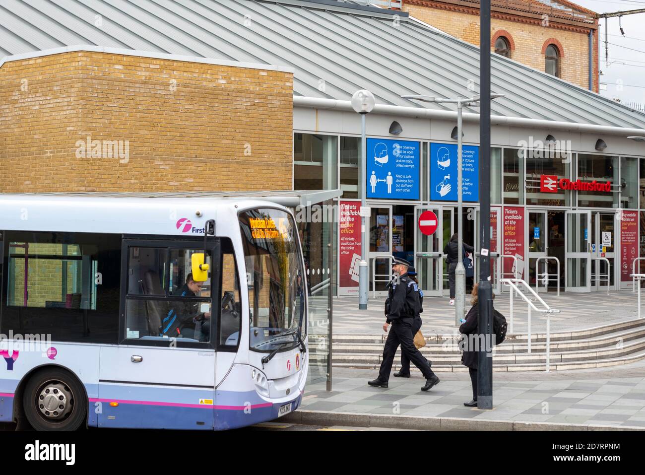 FirstGroup, FirstBus, First bus outside Chelmsford railway station ...