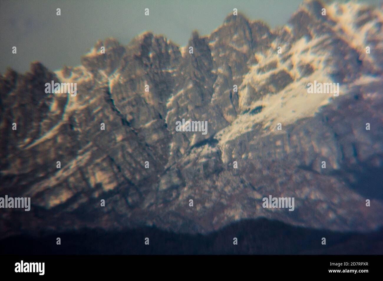 View of the Alps from Milan Stock Photo - Alamy