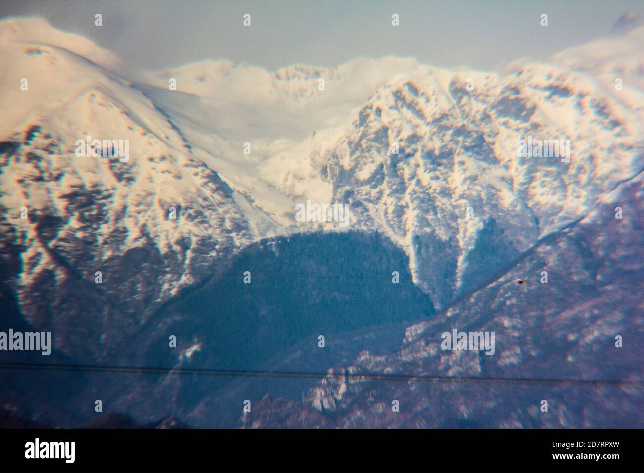 View of the Alps from Milan Stock Photo - Alamy