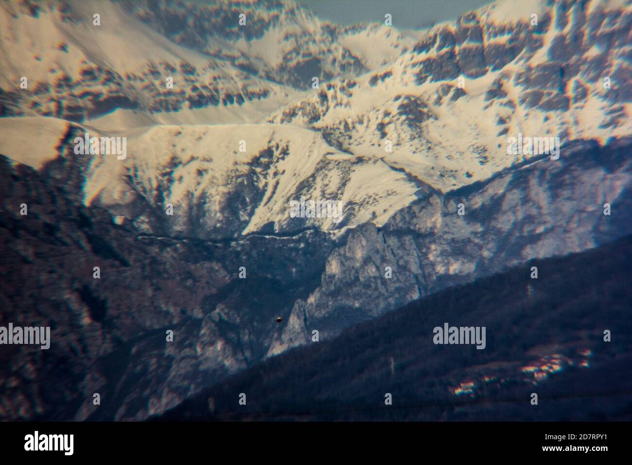 View of the Alps from Milan Stock Photo - Alamy