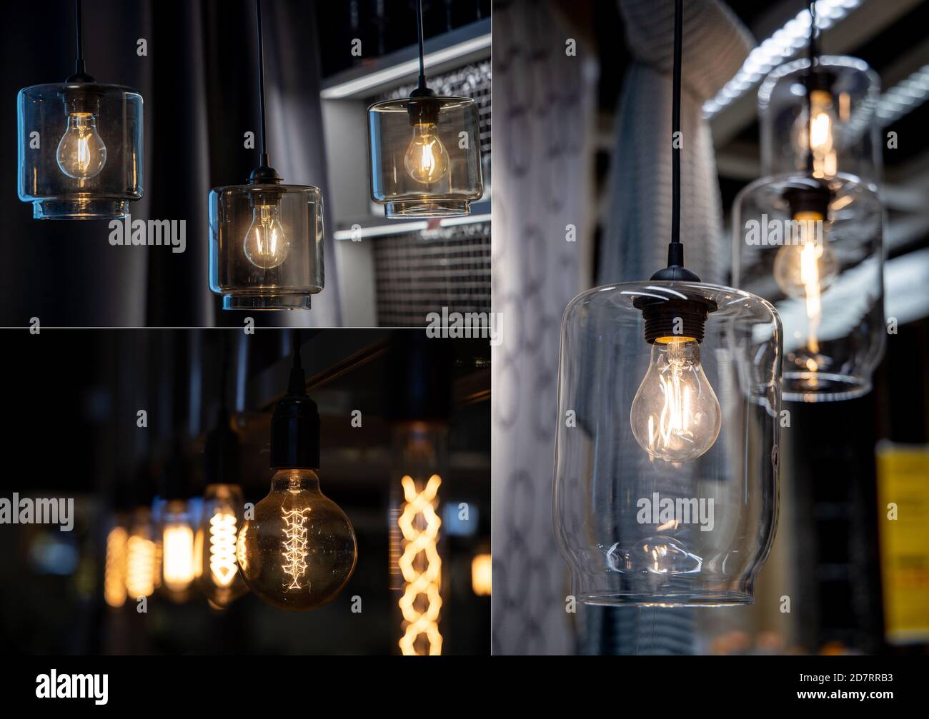 Edison lamp in loft hi-res stock photography and images - Alamy