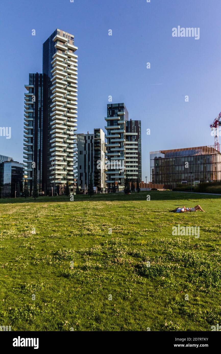 Cityscapes of Mian, Italy Stock Photo - Alamy