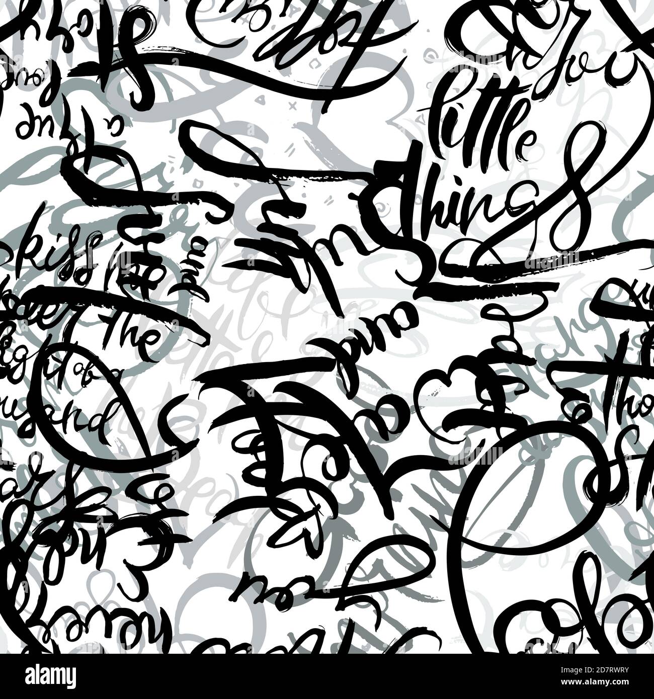 Graffiti background seamless pattern. Hand style tagging. Vandal vector ...